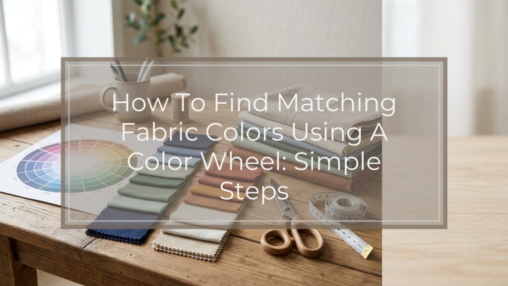 How to Find Matching Fabric Colors Using a Color Wheel: Simple Steps ...