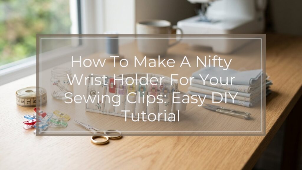 How to Make a Nifty Wrist Holder for Your Sewing Clips: Easy DIY ...