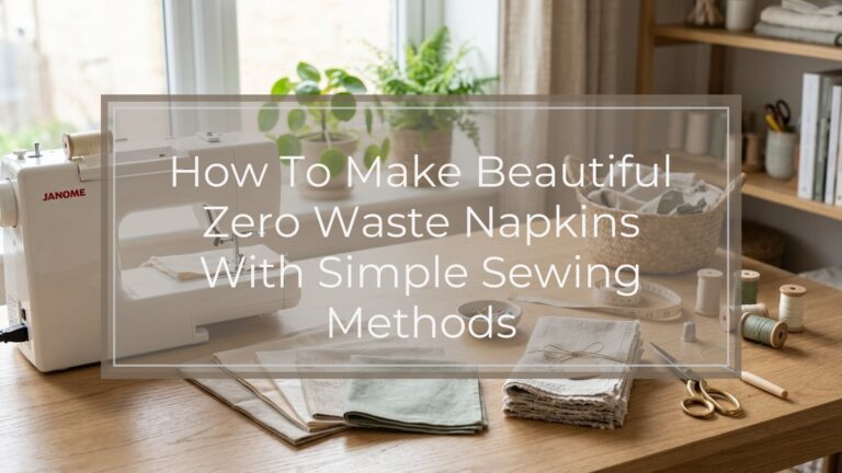How to Make Beautiful Zero Waste Napkins With Simple Sewing Methods ...