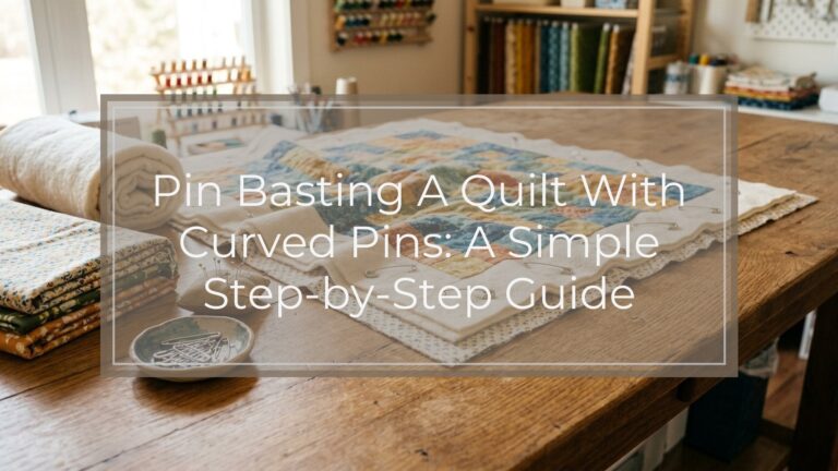 Pin Basting a Quilt With Curved Pins: A Simple Step-by-Step Guide ...